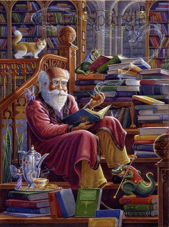 Solve The Library jigsaw puzzle online with 88 pieces