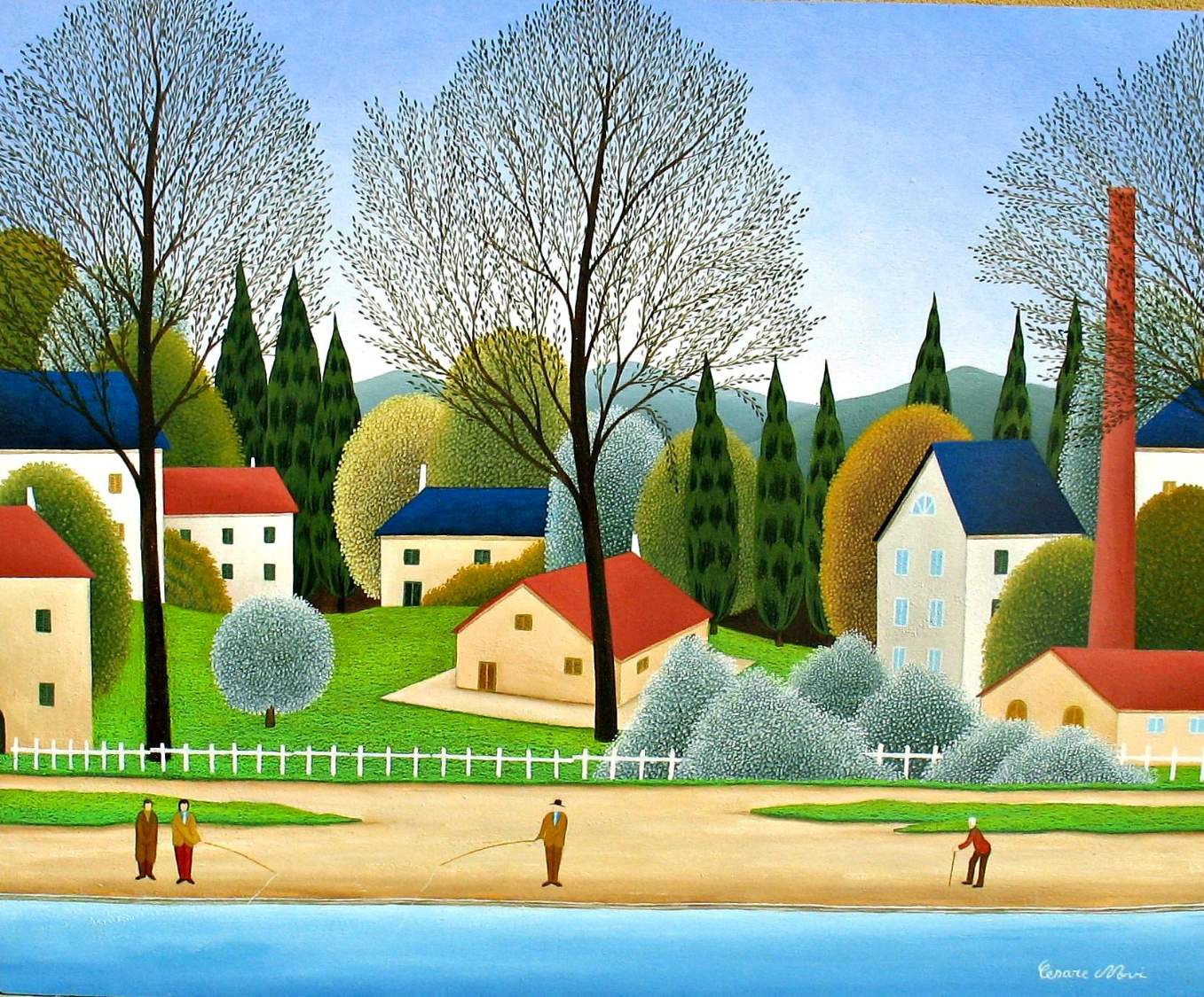 Solve Small village jigsaw puzzle online with 99 pieces