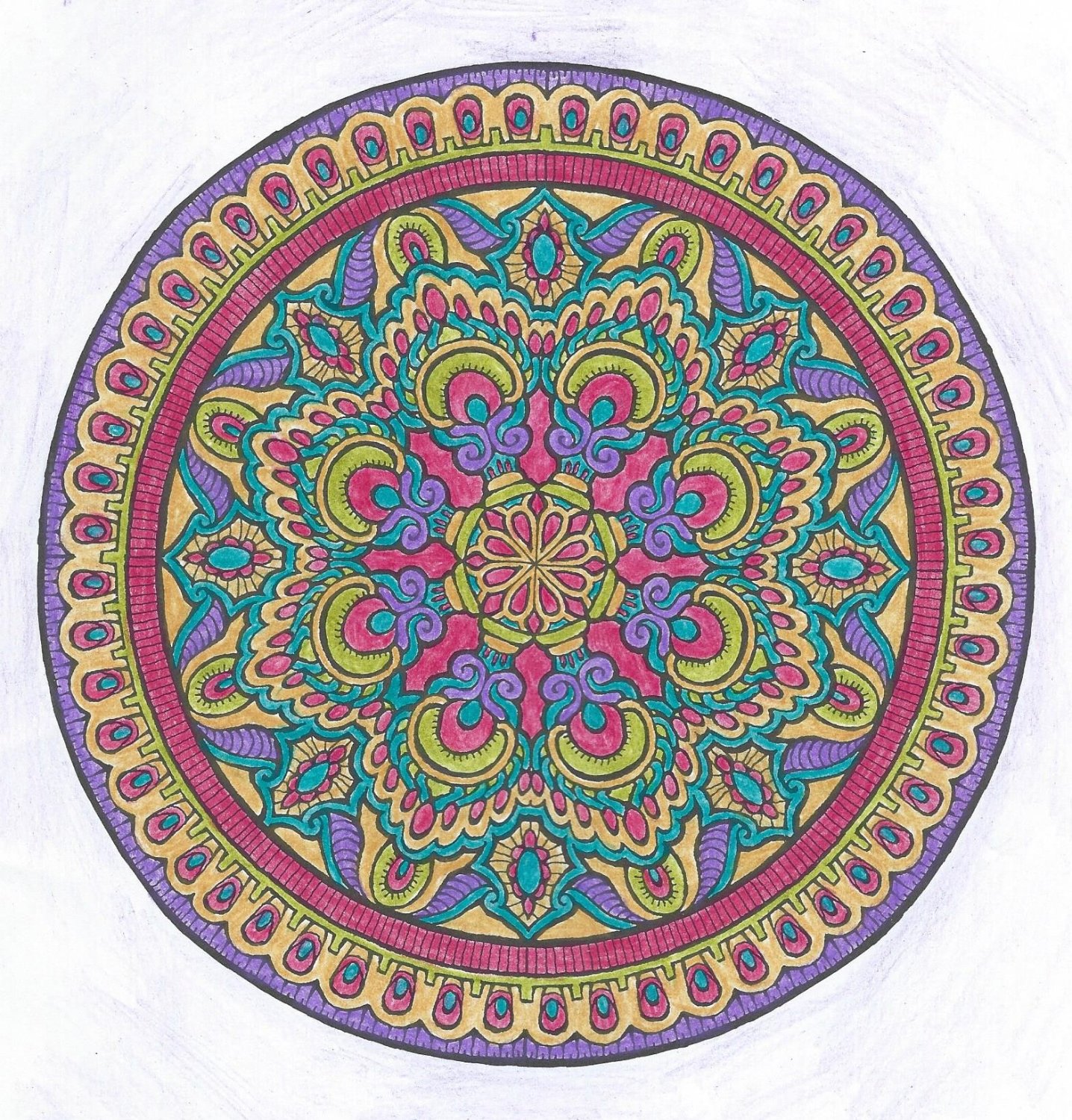Solve Mandala jigsaw puzzle online with 100 pieces