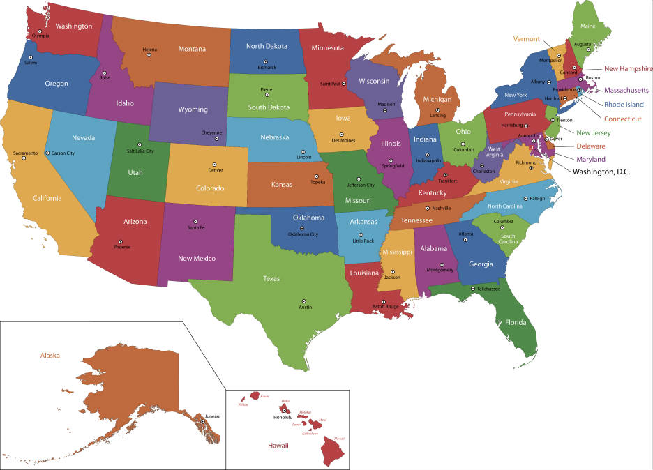 Solve Theme: Capital Cities - US States and their Capitals jigsaw ...