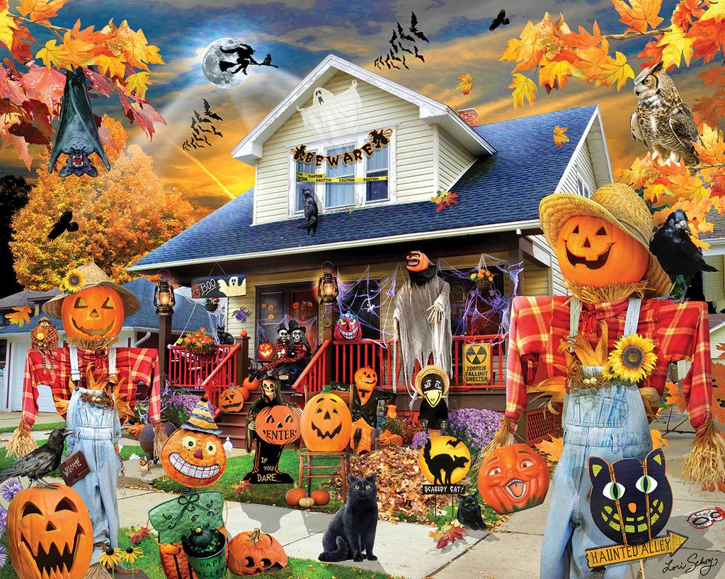 Solve Haunted House (Medium) jigsaw puzzle online with 99 pieces