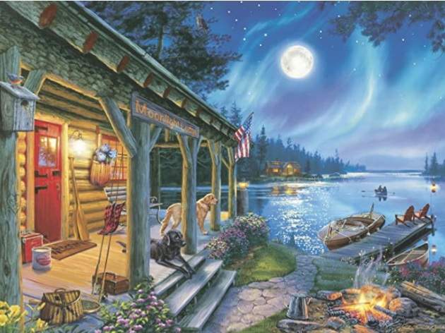 Solve Log Cabin 2 jigsaw puzzle online with 63 pieces