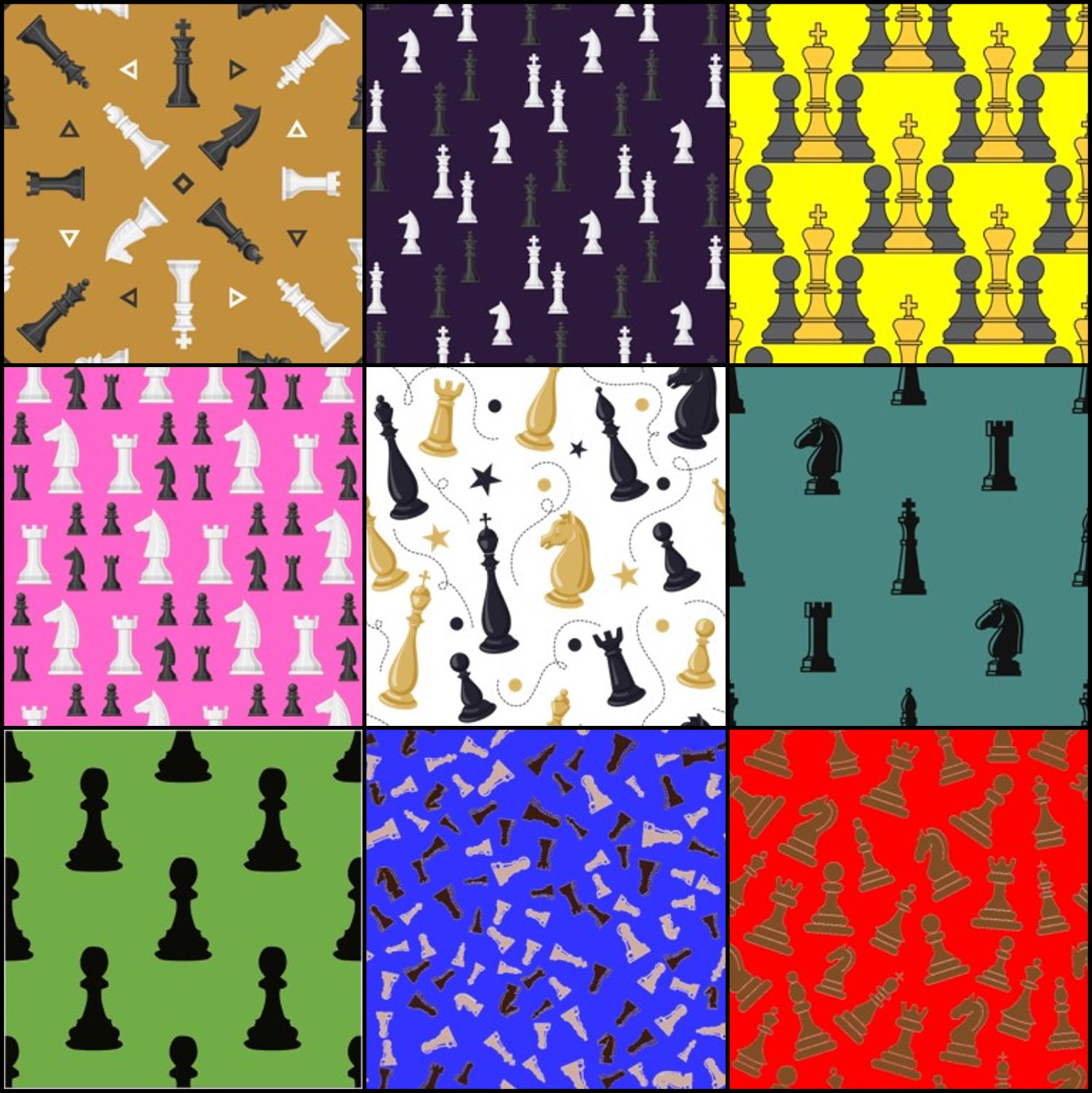 Solve Chess patterns 2 jigsaw puzzle online with 225 pieces