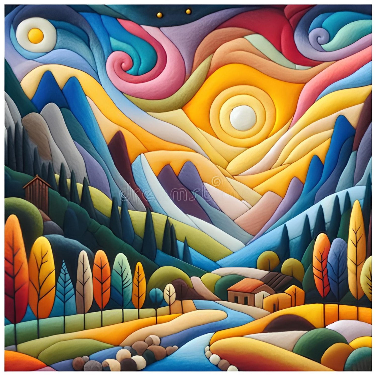 Solve Vadideki Ev jigsaw puzzle online with 100 pieces