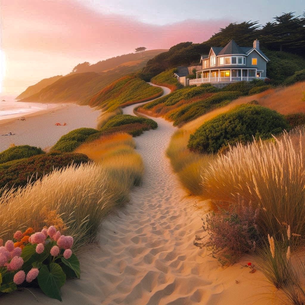 Solve Sandy Path (resize 9 - 306) jigsaw puzzle online with 49 pieces