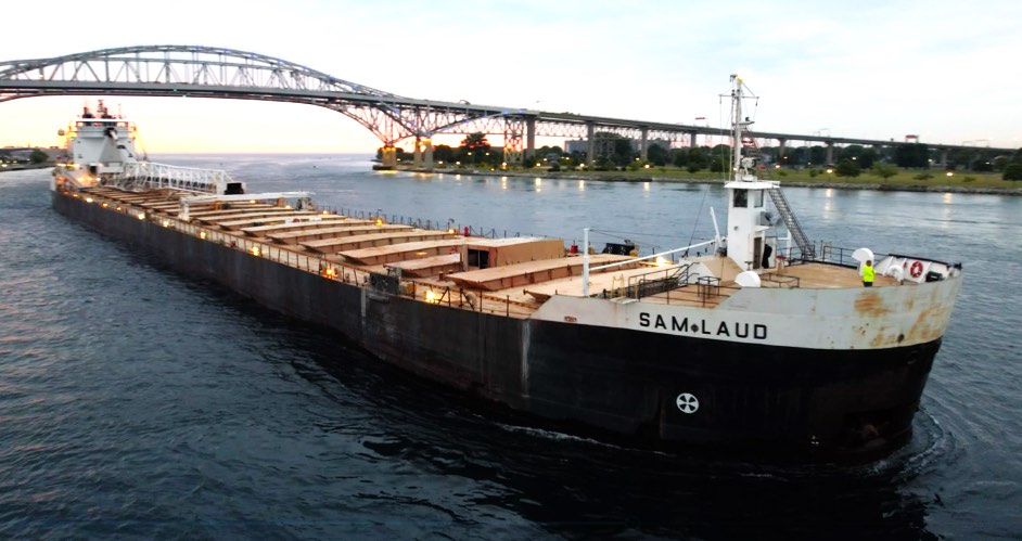 Solve MV Sam Laud down bound at the Blue Water Bridge jigsaw puzzle ...