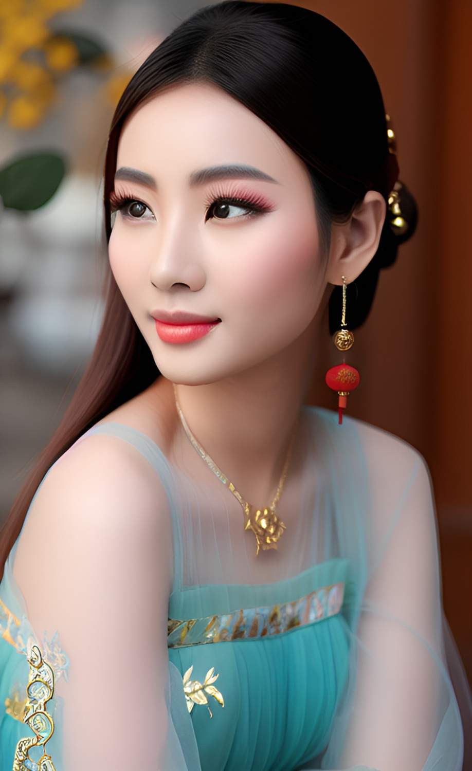 Solve Chinese Girl By Wombo Dream Ai Jigsaw Puzzle Online With 160 Pieces