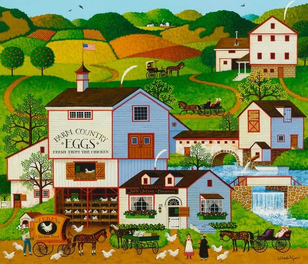 Solve Virginia's Perch jigsaw puzzle online with 90 pieces