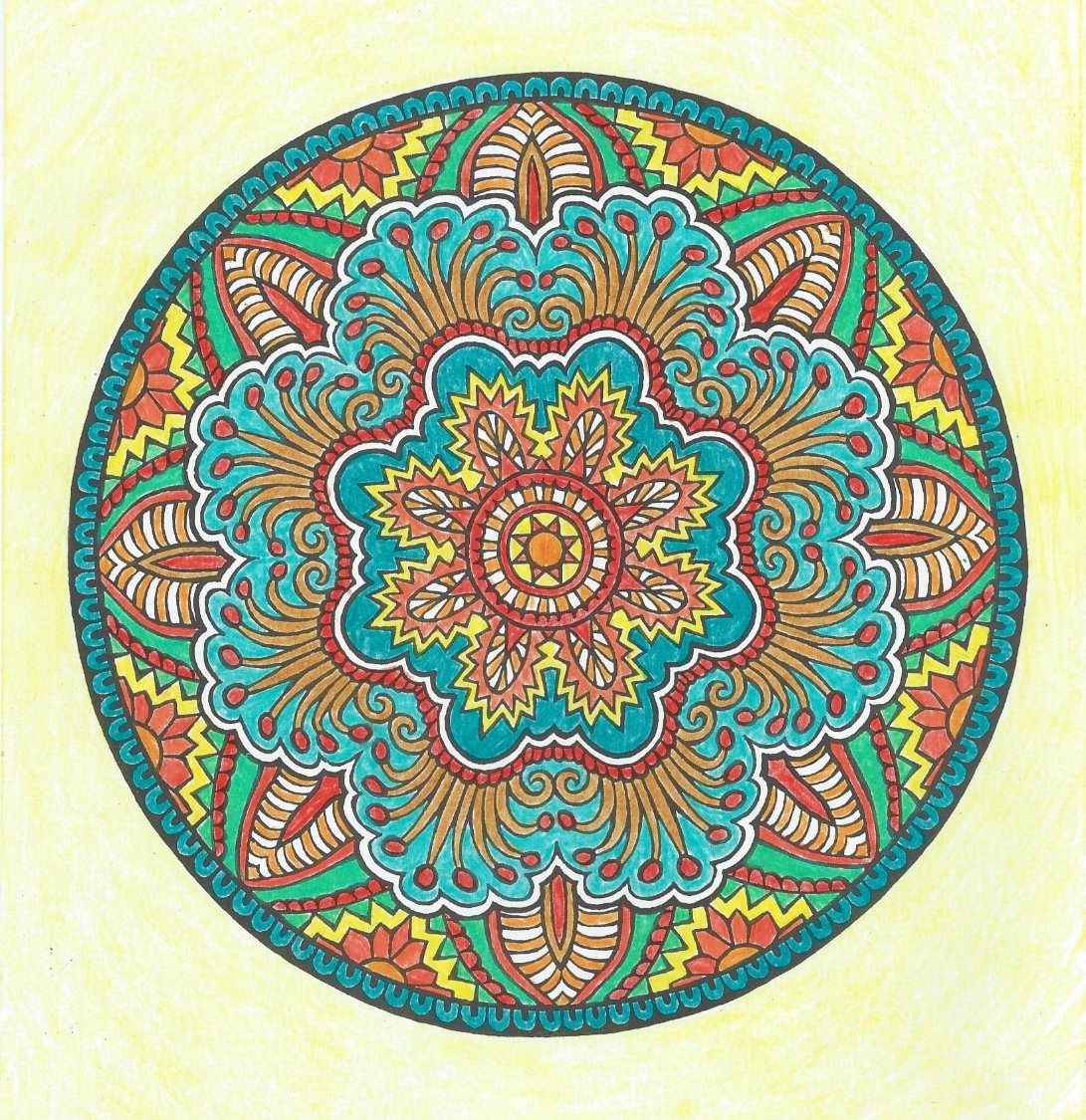 Solve Mandala jigsaw puzzle online with 9 pieces