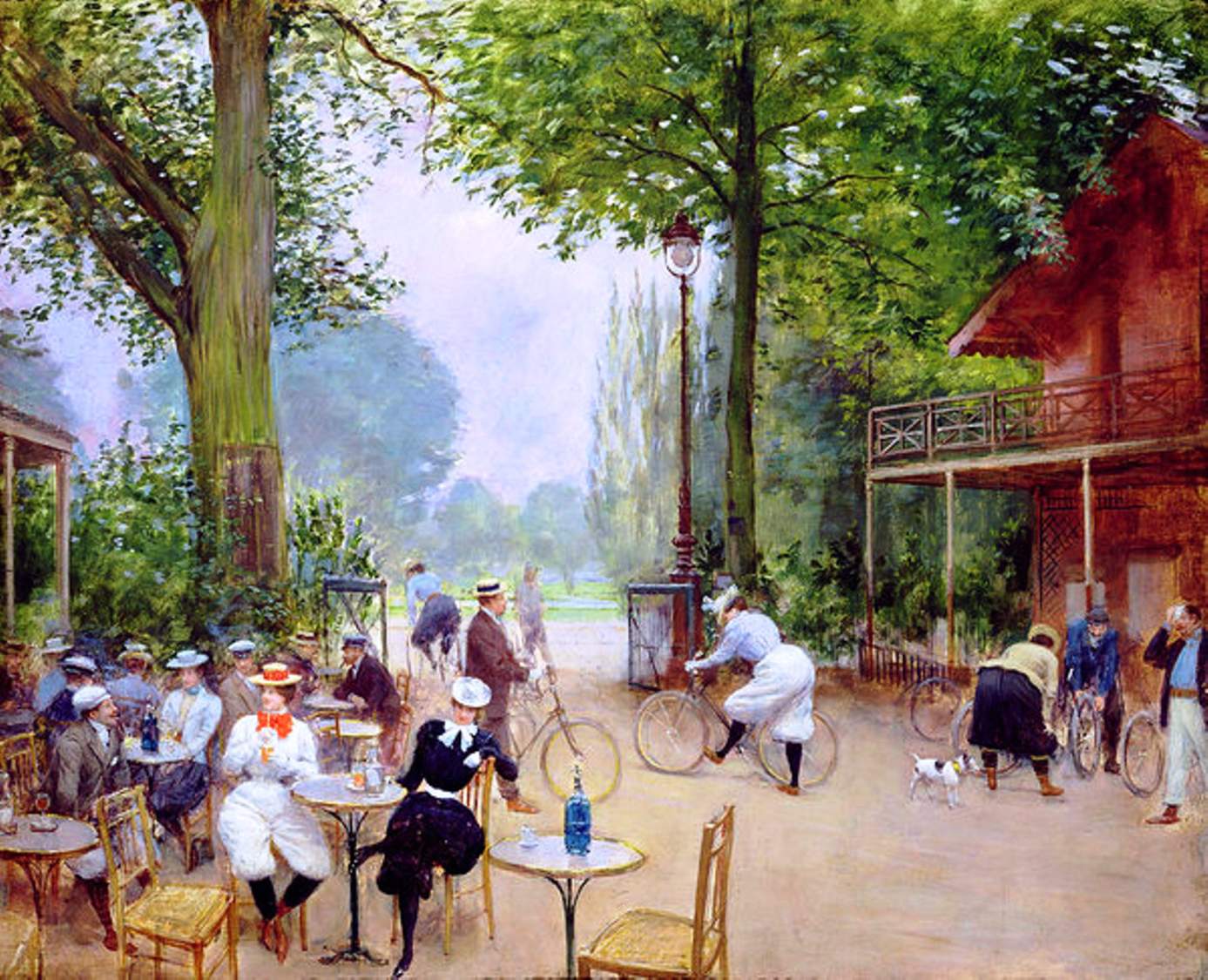 Solve The French Bike Ride jigsaw puzzle online with 80 pieces