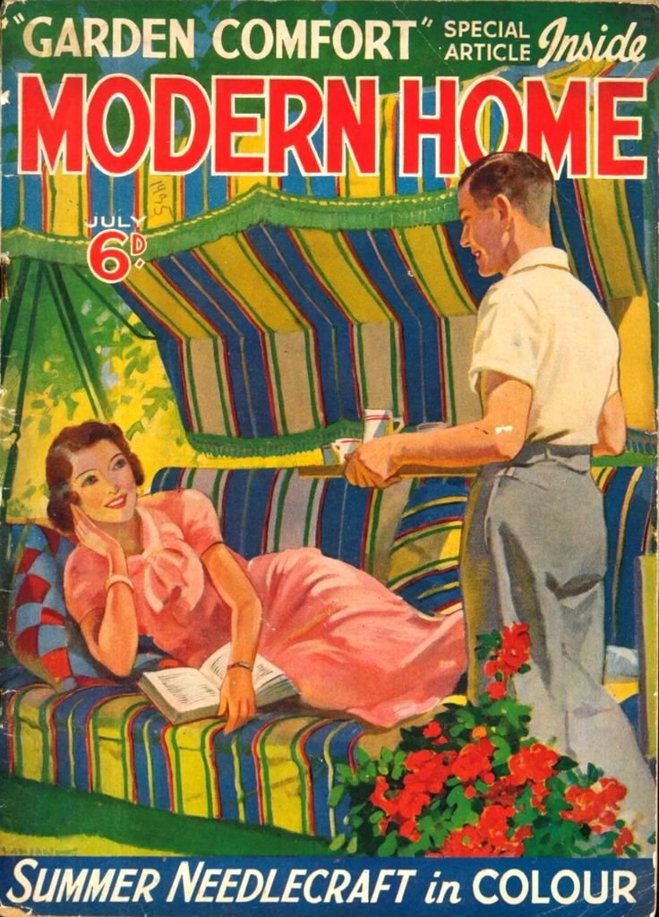 Solve Modern Home Magazine Cover 1935 jigsaw puzzle online with 117 pieces
