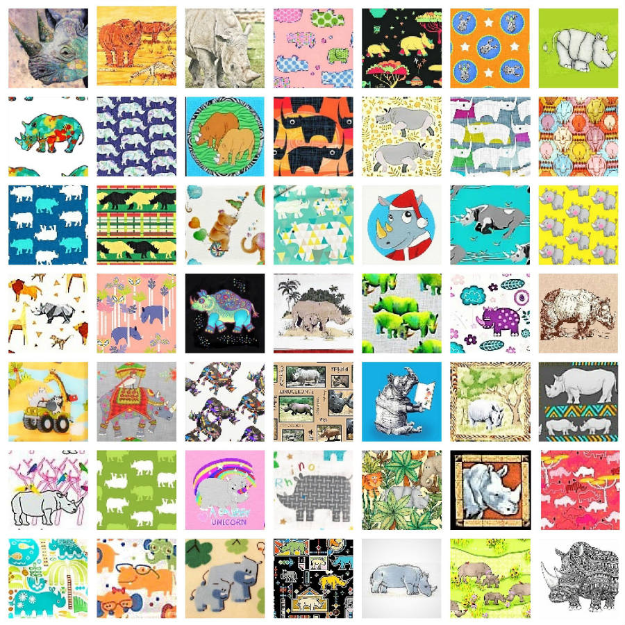 Solve BEHOLD THE WONDROUS RHINOCEROS IN PATCHWORK! jigsaw puzzle online ...