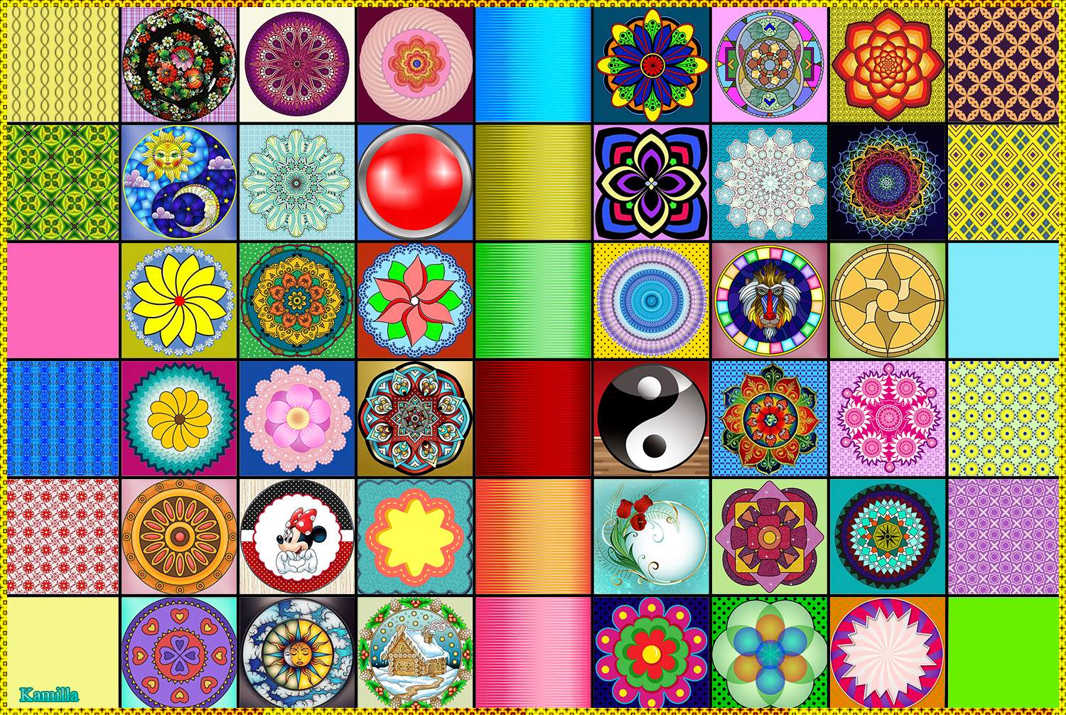 Solve Mandalas jigsaw puzzle online with 450 pieces