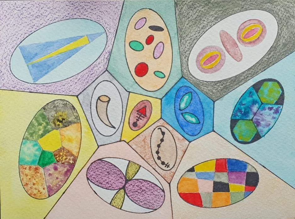 Solve RR_#0175 Watercolour Sketch #053 - Open Voronoi with ellipses #2 ...