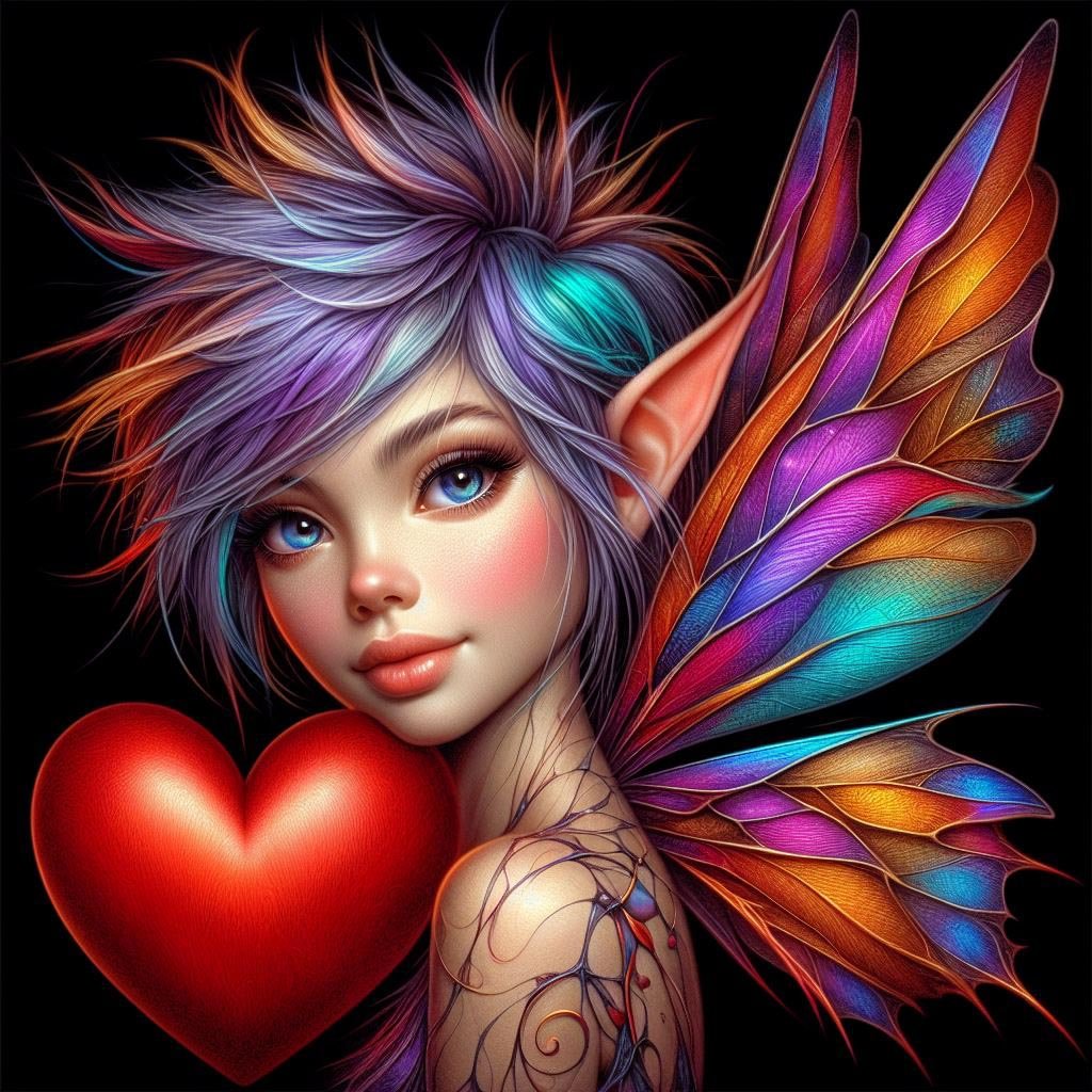 Solve pixie Paulina ready for Valentine's Day jigsaw puzzle online with ...