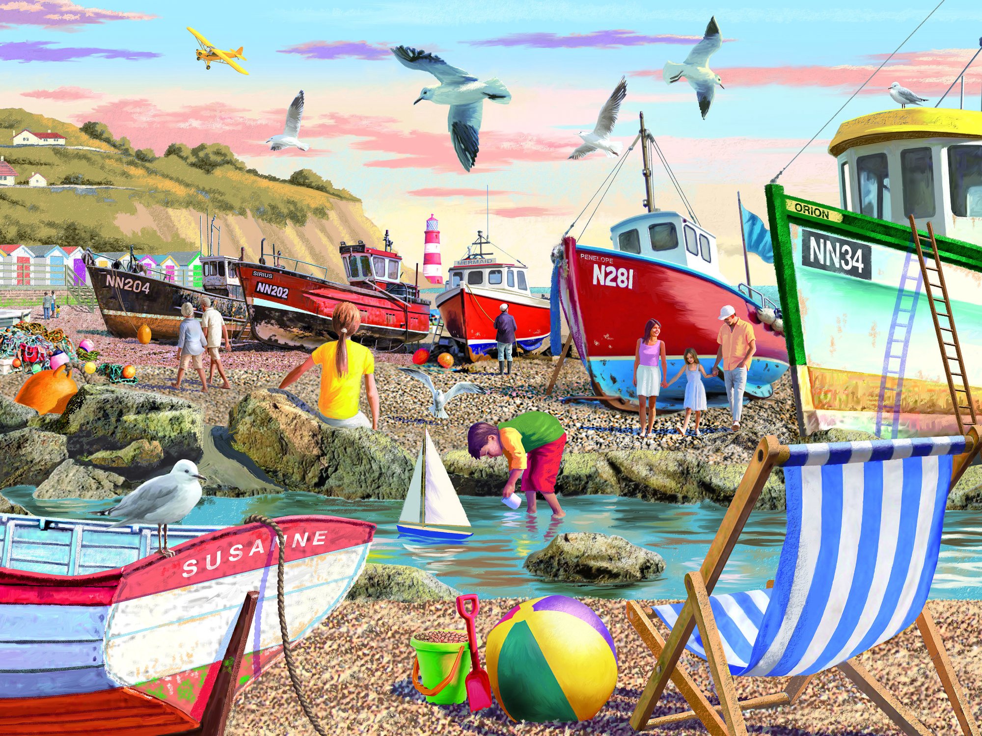 Solve At The Seaside jigsaw puzzle online with 352 pieces