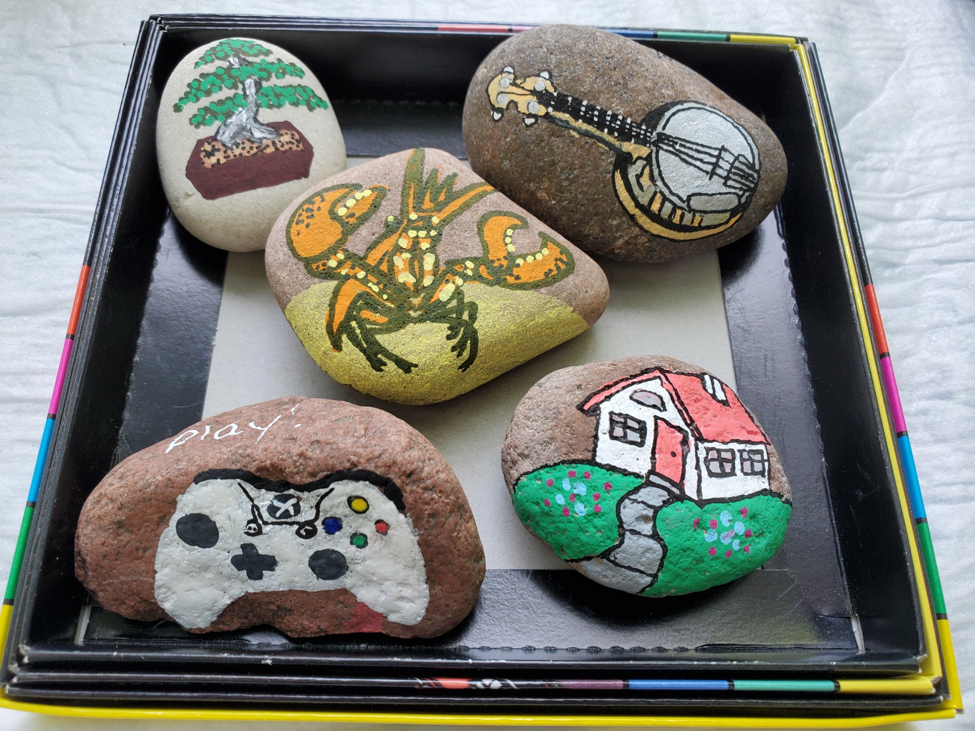 Solve Painted Rocks jigsaw puzzle online with 108 pieces