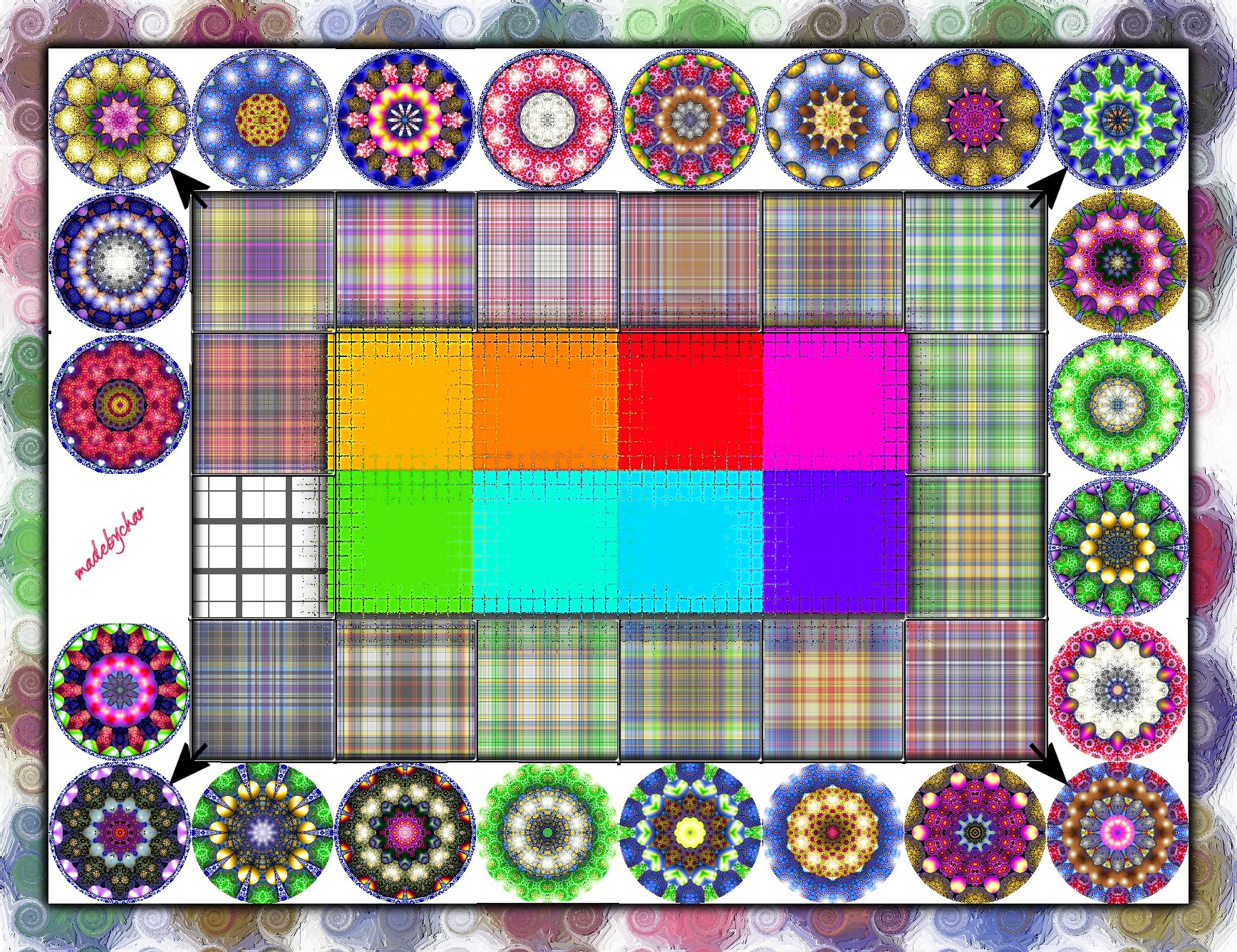 Solve Plaids from Flowers... jigsaw puzzle online with 252 pieces