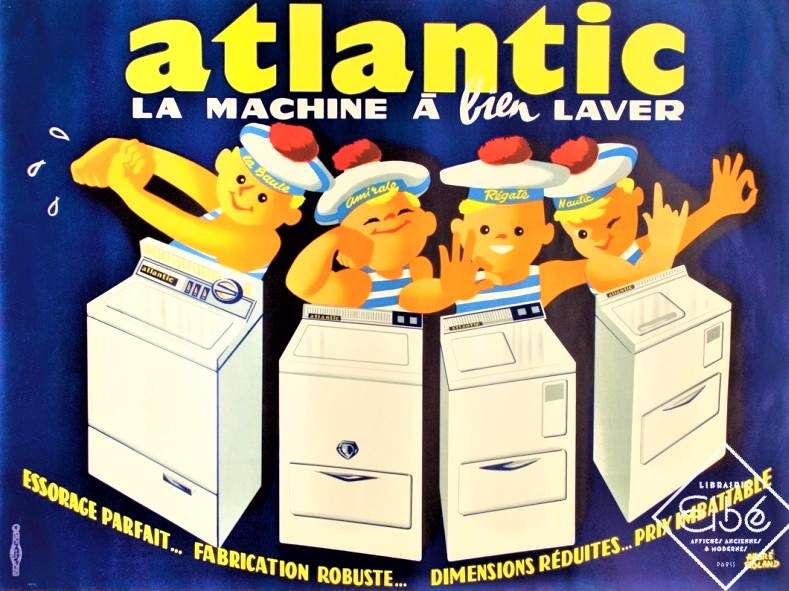 Solve Themes Vintage ads - Atlantic washing machines jigsaw puzzle ...