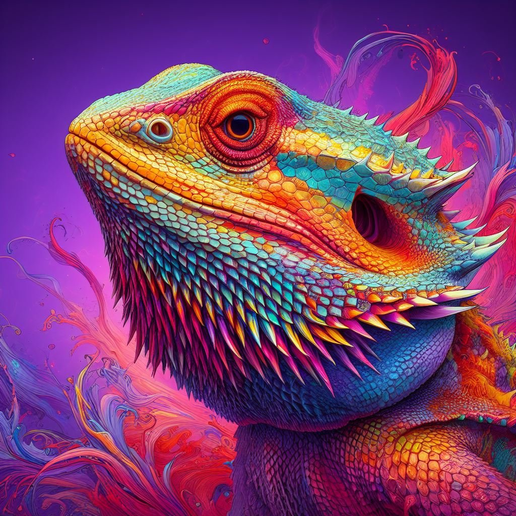 Solve Bearded Dragon jigsaw puzzle online with 81 pieces