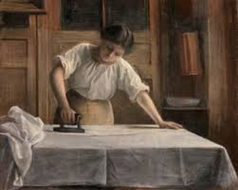 Solve peintre inconnu ÉCOLE FRANÇAISE, circa 1890 La repasseuse jigsaw ...