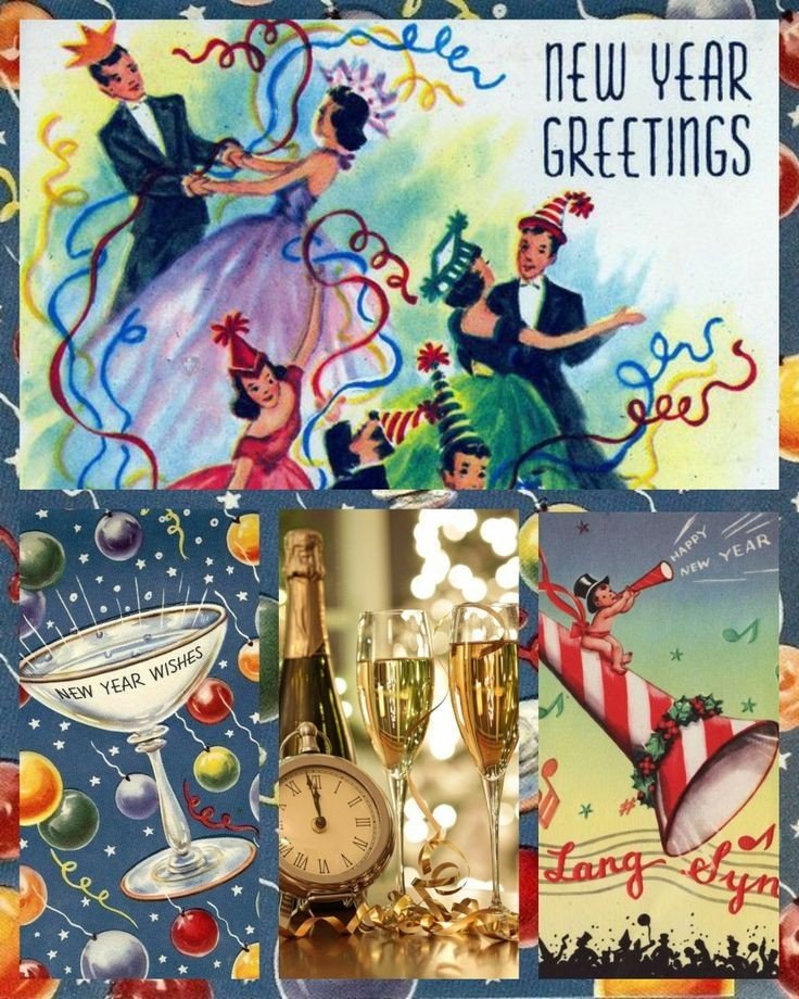 Solve Vintage New Year (1,673) jigsaw puzzle online with 80 pieces