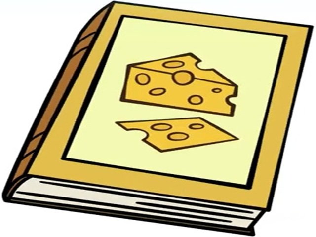 Solve cheese book jigsaw puzzle online with 12 pieces