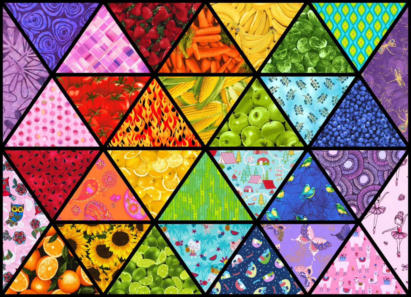 Solve triangles jigsaw puzzle online with 315 pieces