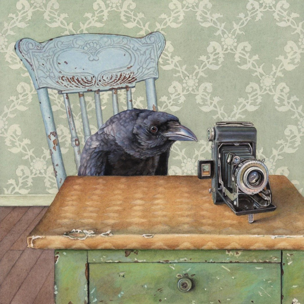 Solve Crow by Cori Lee Marvin jigsaw puzzle online with 100 pieces