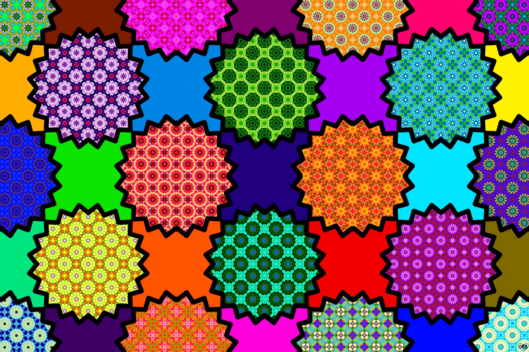 Solve Pattern Stars!! ~ H jigsaw puzzle online with 600 pieces