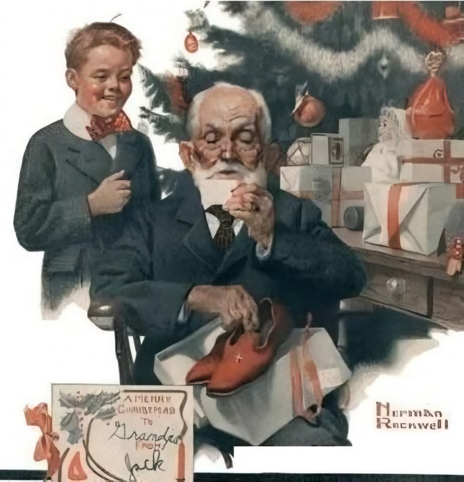 Solve Norman Rockwell jigsaw puzzle online with 25 pieces