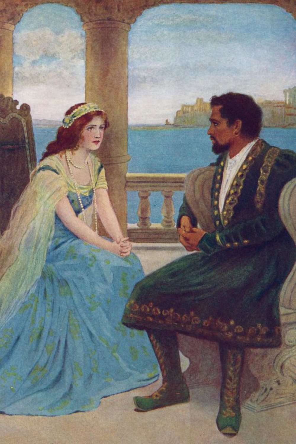 Solve Othello and Desdemona of William Shakespeare~ Frederic Leighton ...