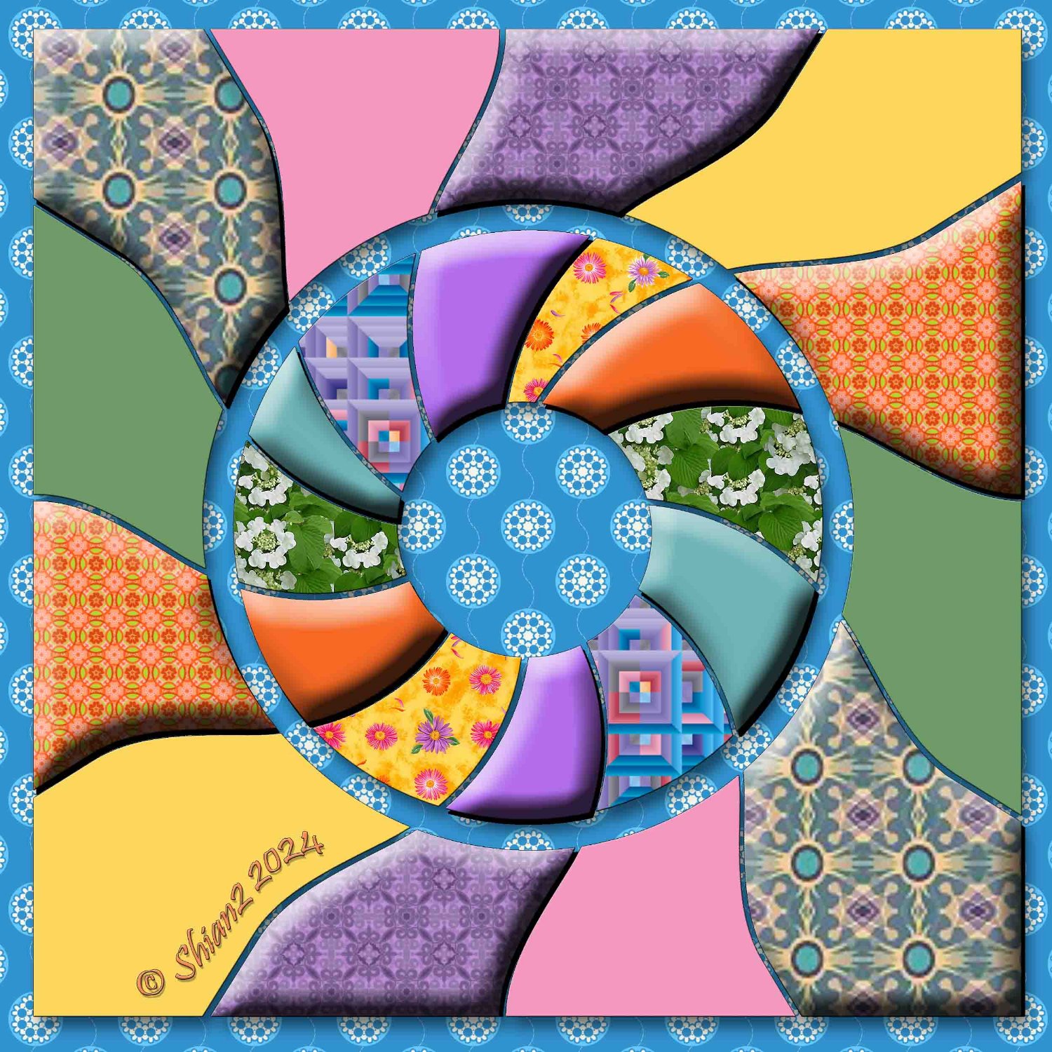Solve Blue Blue Blue jigsaw puzzle online with 64 pieces