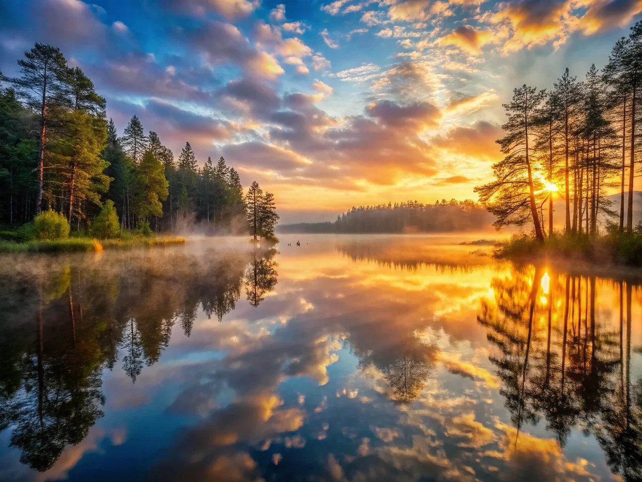 Solve Sunrise jigsaw puzzle online with 99 pieces