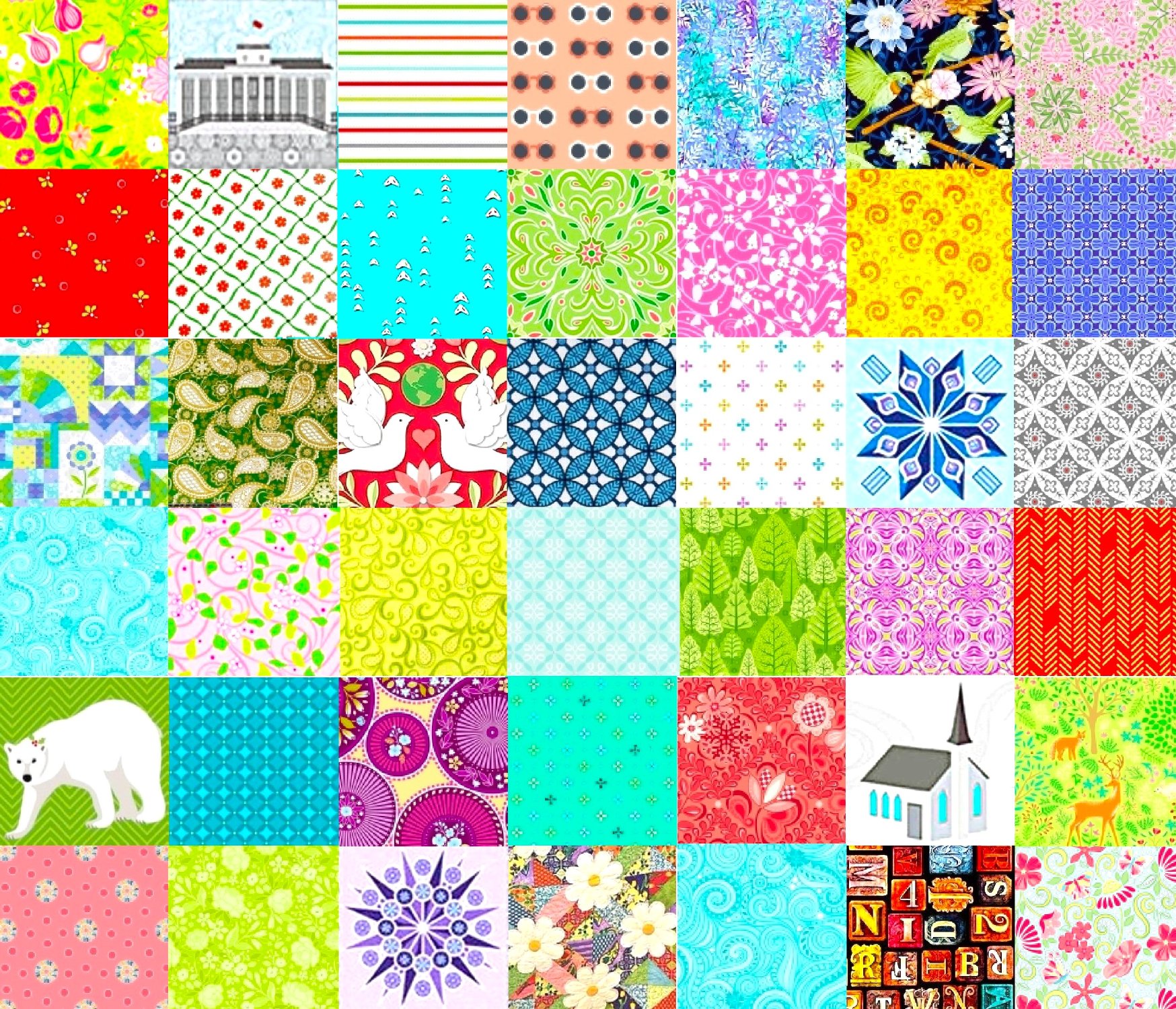 Solve PATCHWORK AMANDA MURPHY 9 jigsaw puzzle online with 378 pieces