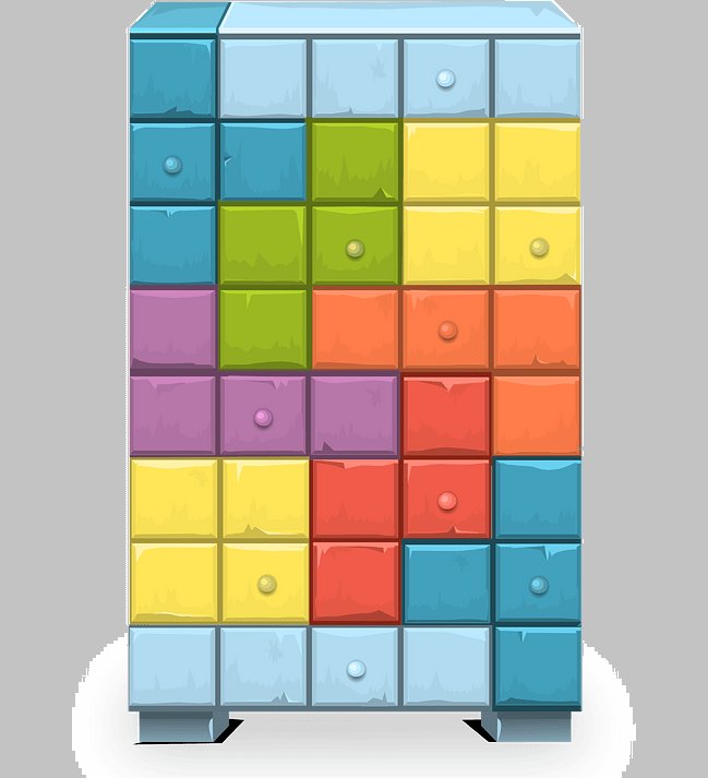 Solve CA 1381 - Tetris cabinet🗄️ jigsaw puzzle online with 90 pieces