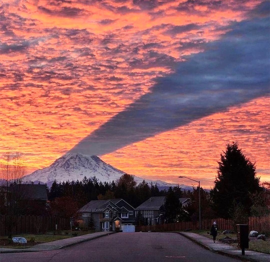 Solve The Magnificent Shadow of Mt. Rainier, A Rare and Beautiful ...