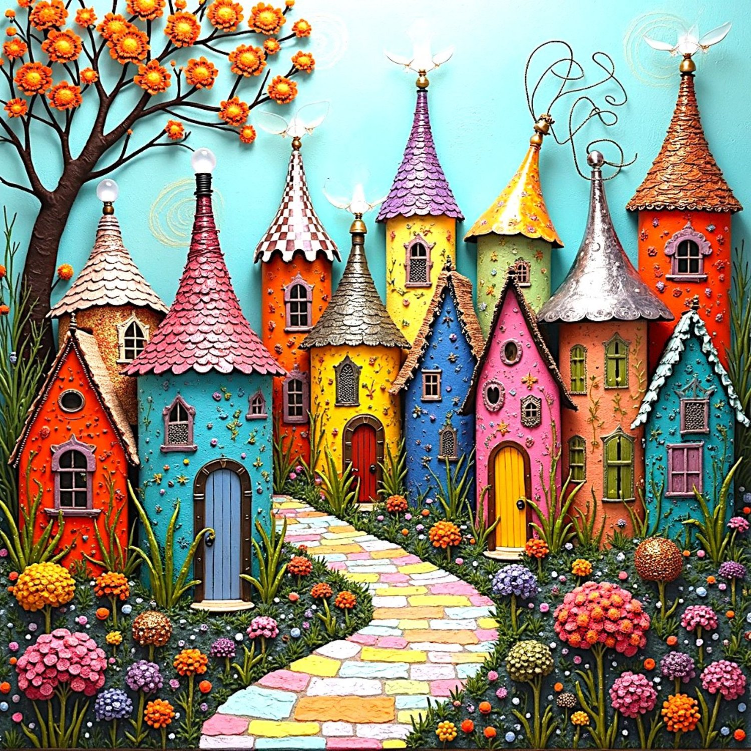 Solve Twinkle Towers - resize 9 - 600 pieces jigsaw puzzle online with ...
