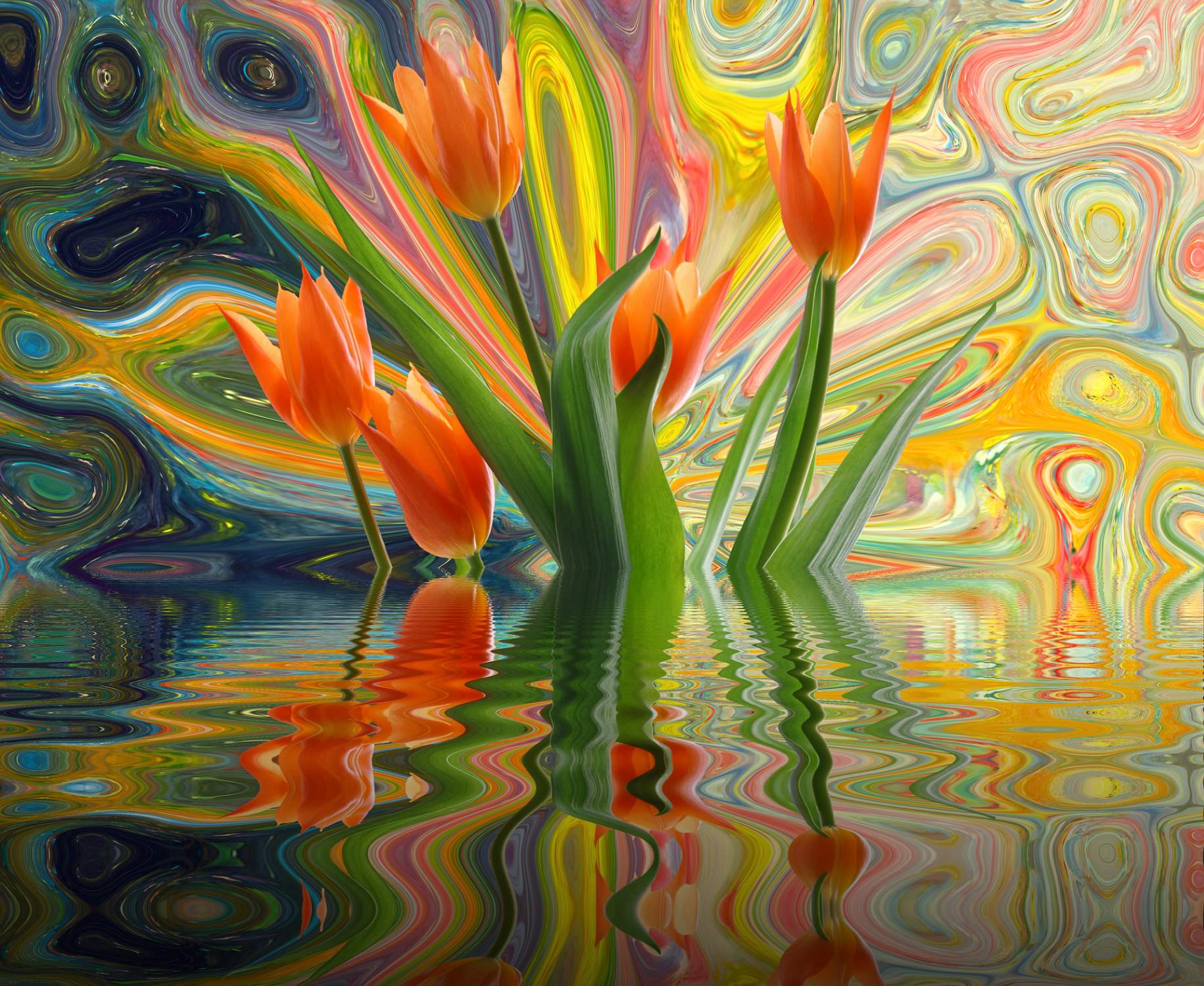 Puzzle | 238 pièces | Spring tulips | Jigidi