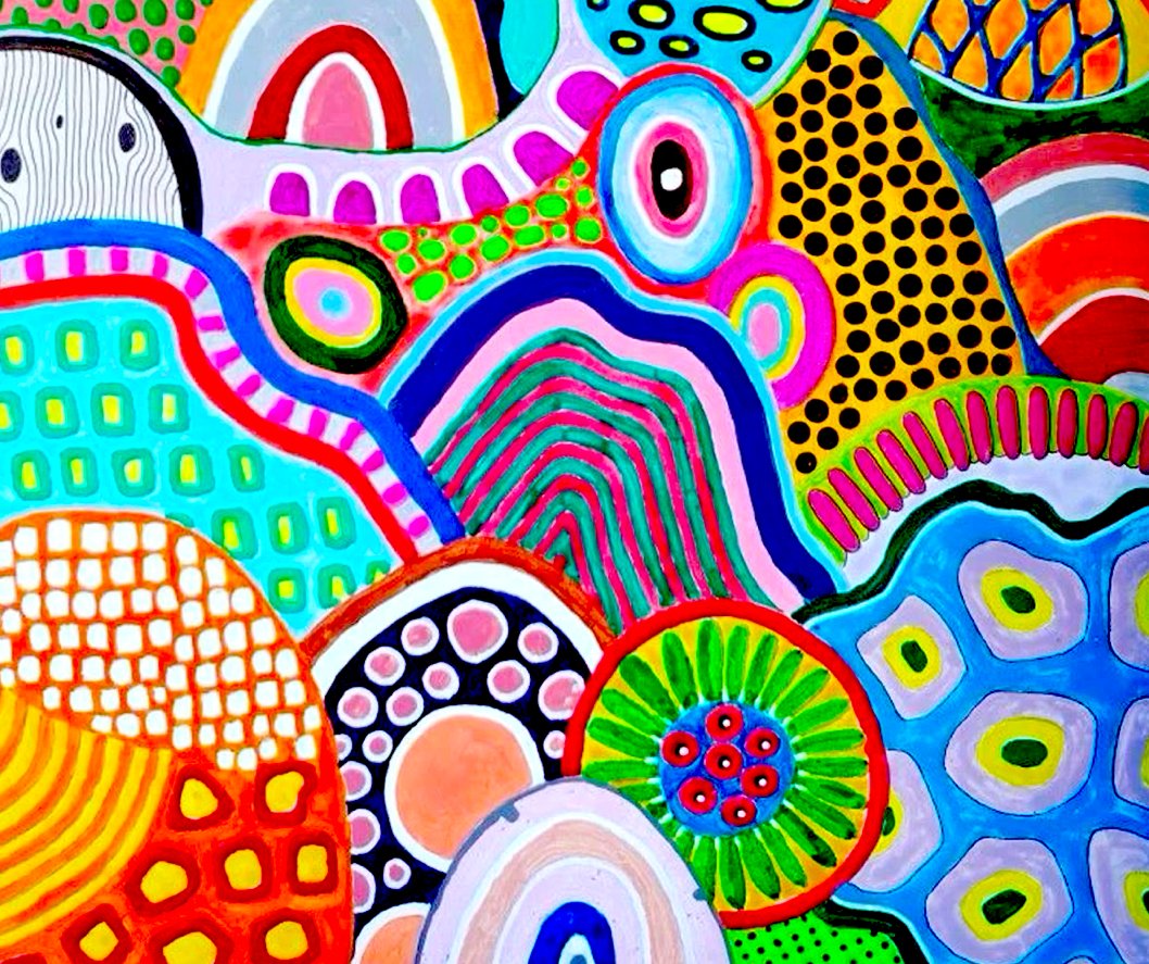 Solve Organic Shapes jigsaw puzzle online with 120 pieces