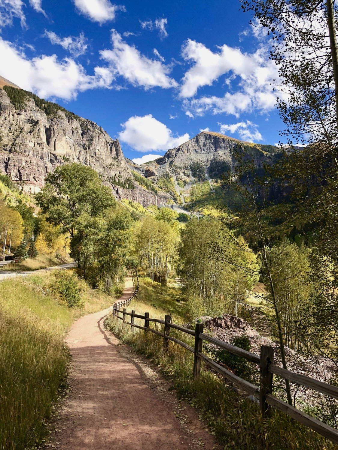 Solve Walking in Telluride Colorado jigsaw puzzle online with 108 pieces