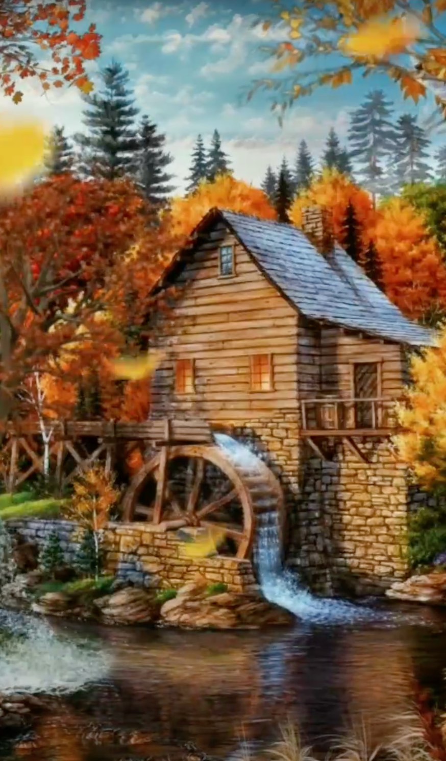 Solve Autumn Scenery jigsaw puzzle online with 45 pieces
