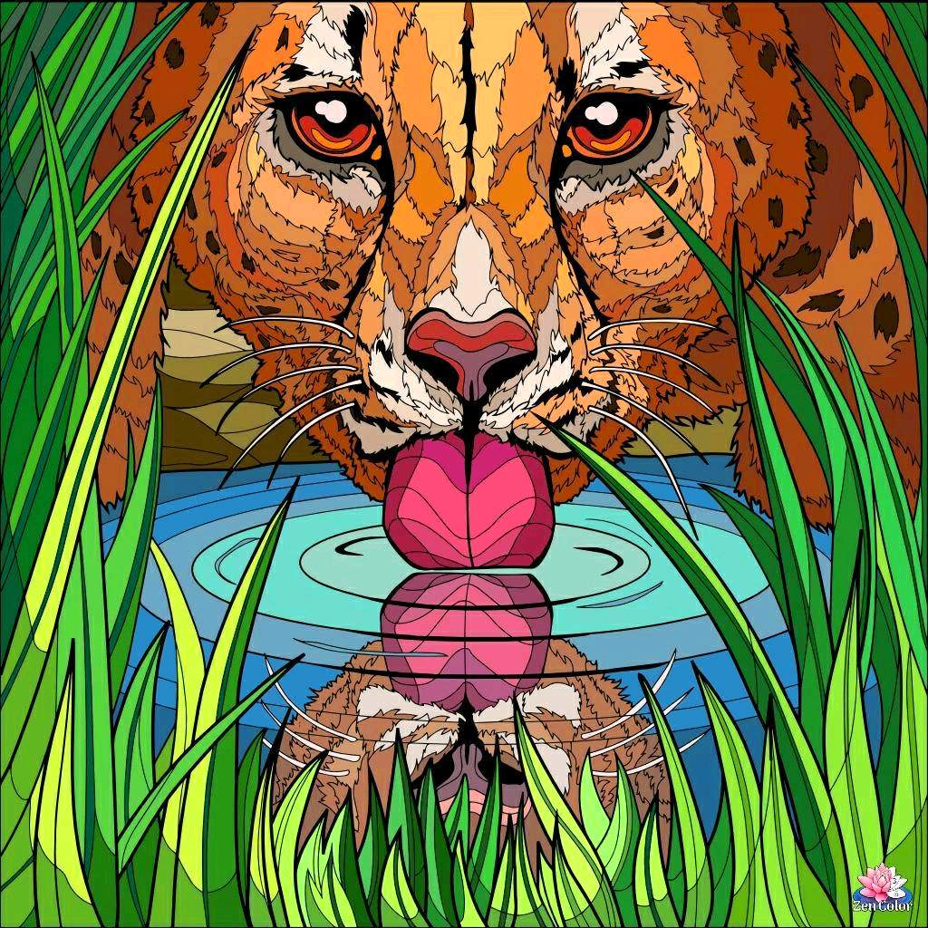 Solve 117 Zen Color jigsaw puzzle online with 64 pieces