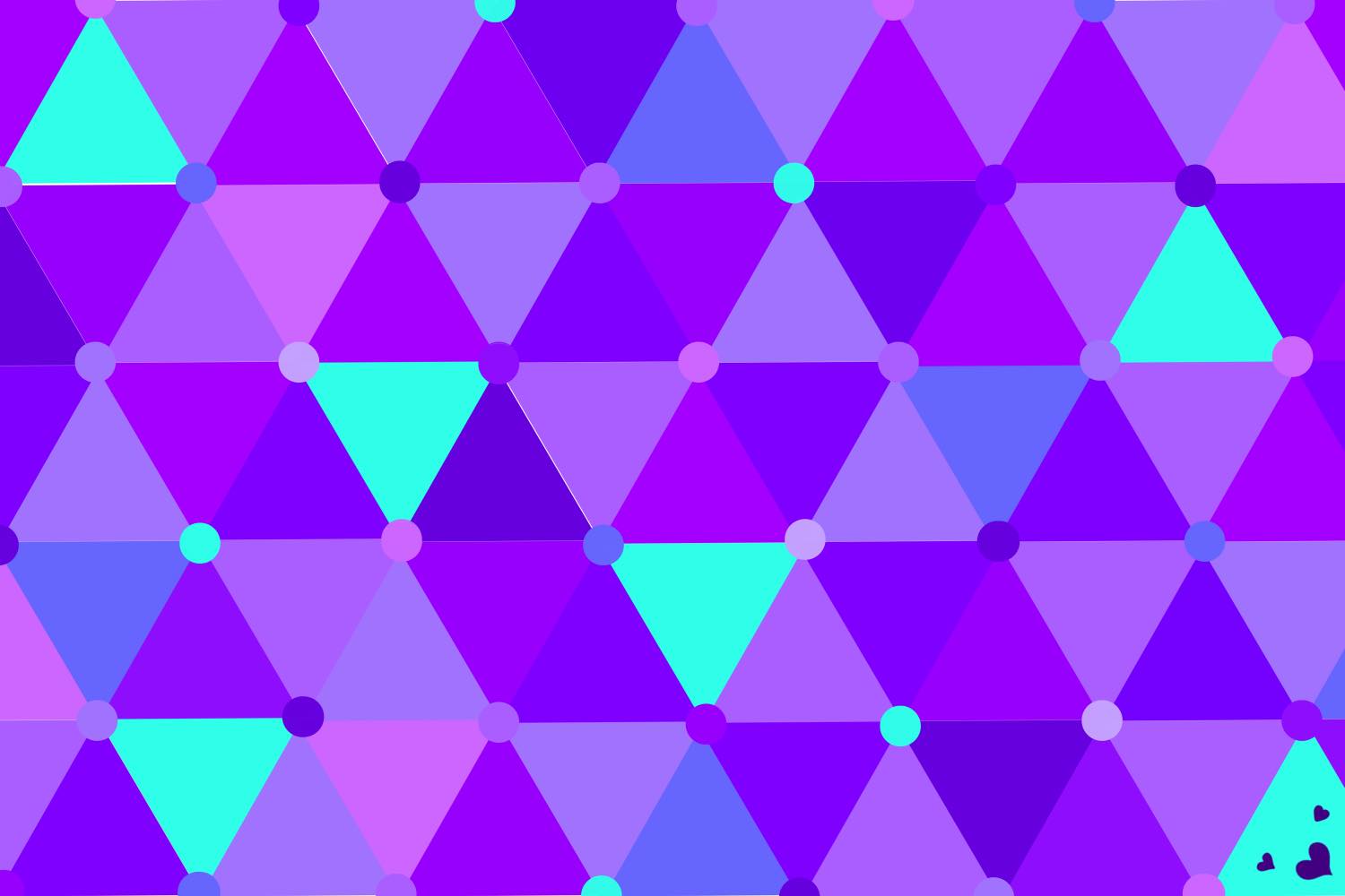 Solve Triangles & Dots 🟣 jigsaw puzzle online with 96 pieces