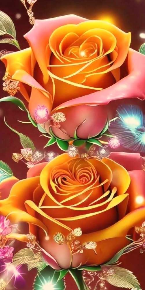 Solve colors of roses and shine jigsaw puzzle online with 120 pieces