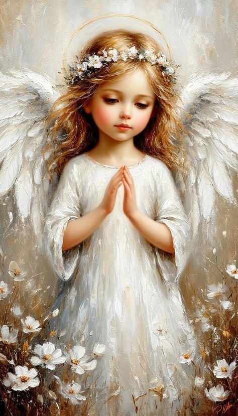 Solve Little Angel jigsaw puzzle online with 60 pieces
