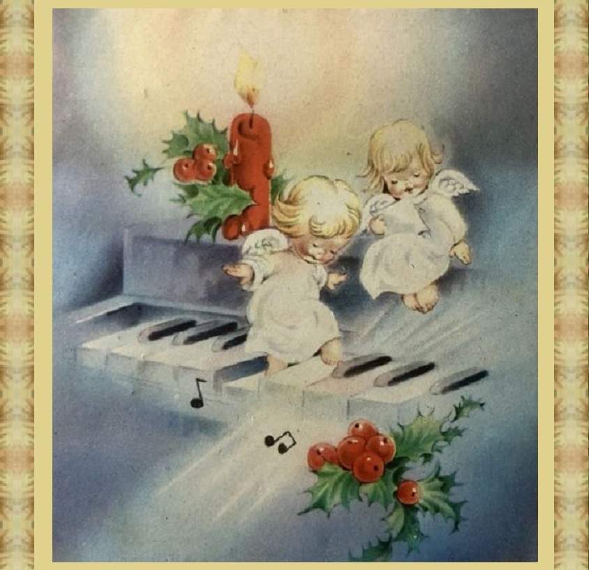 Solve Cute Little Angels Walking on Piano Keys jigsaw puzzle online ...