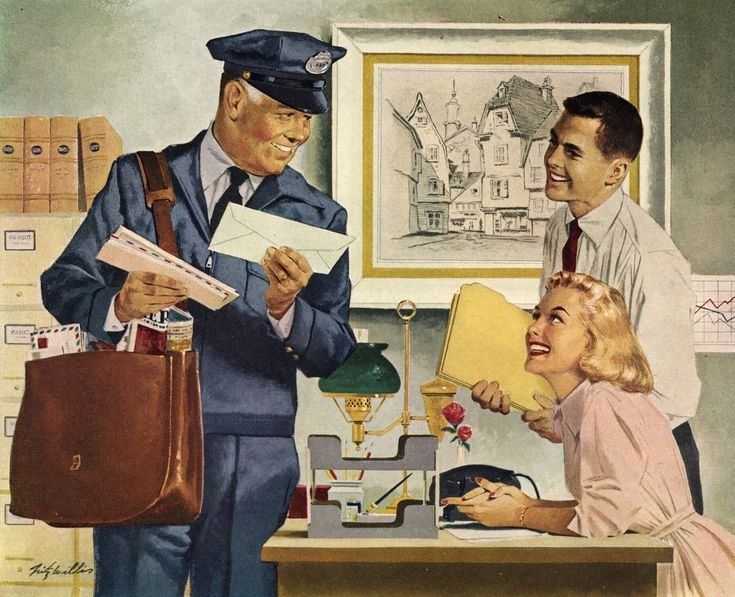 Solve The Postman jigsaw puzzle online with 120 pieces