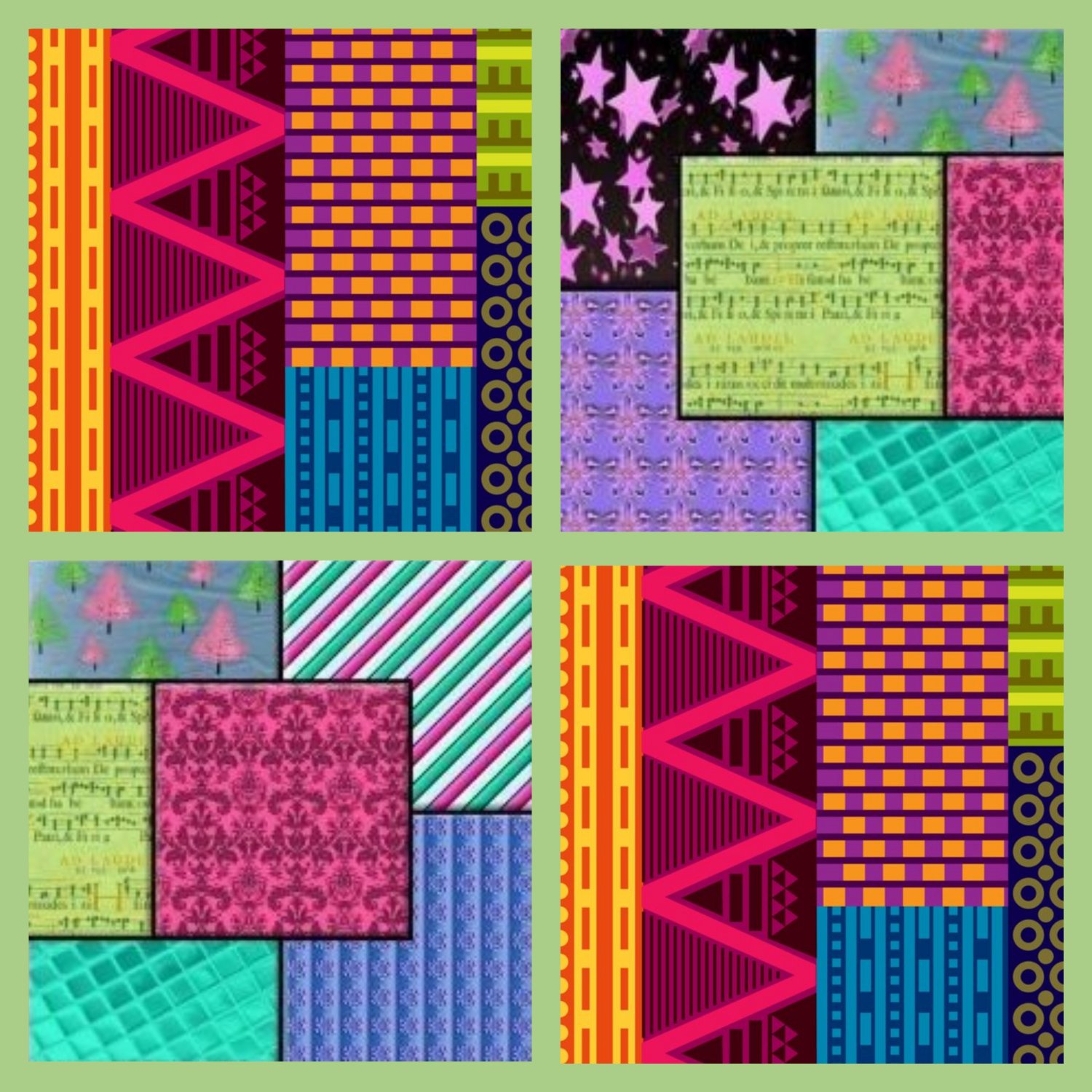 Solve Zig Zag Notes jigsaw puzzle online with 81 pieces