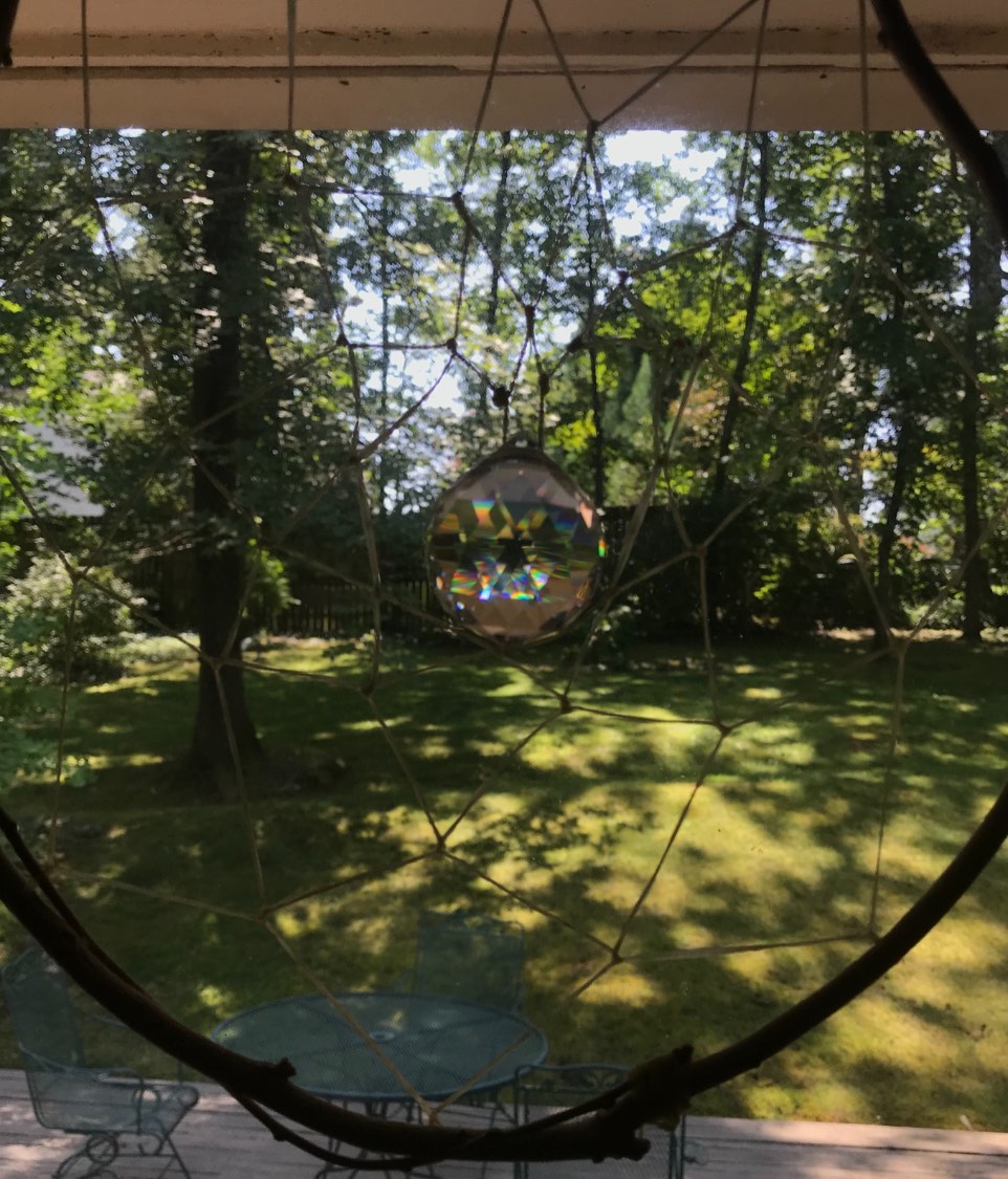 Solve Dream catcher, small glass object, yard jigsaw puzzle online with ...